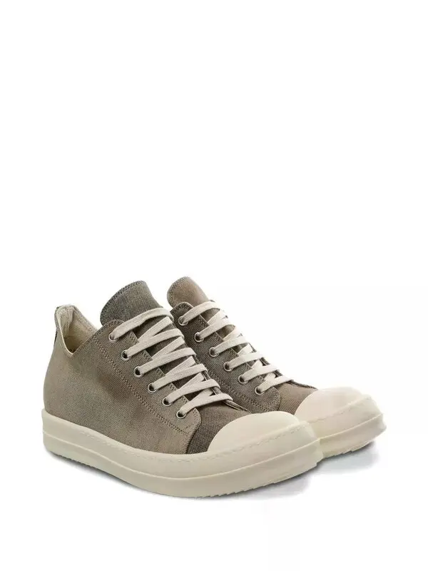 Rick Owens Canvas Toe-cap Sneakers - Grey