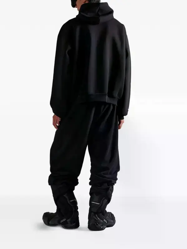 Balenciaga 3b Sports Icon Zip-up Hoodie - Black