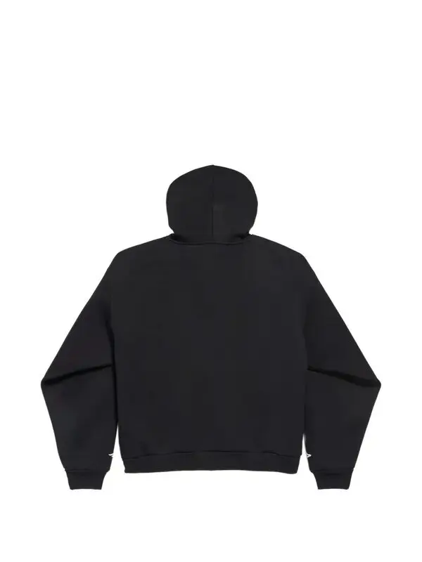 Balenciaga 3b Sports Icon Zip-up Hoodie - Black