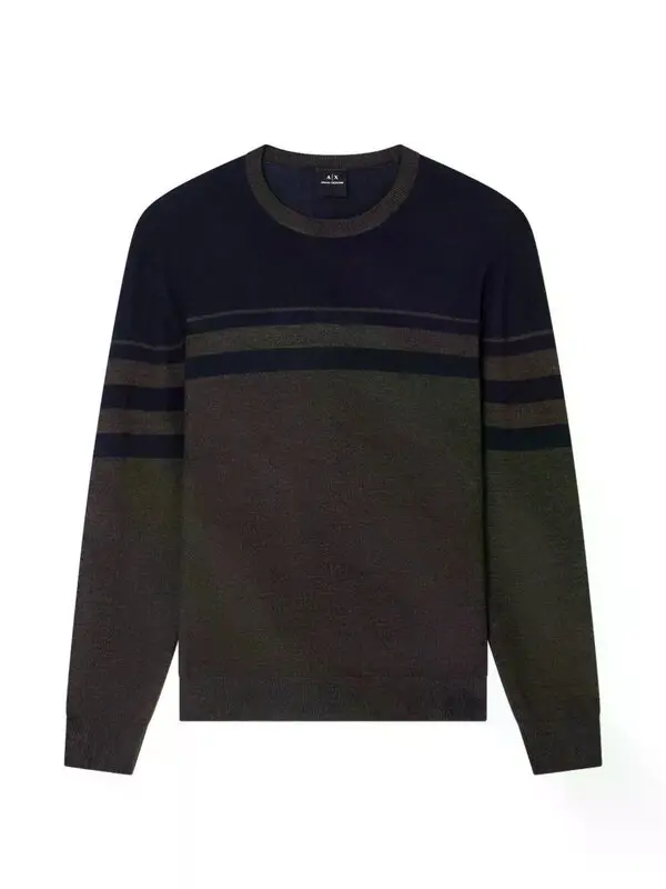 Armani Exchange Striped Crew-neck Sweater
