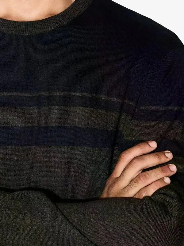 Armani Exchange Striped Crew-neck Sweater