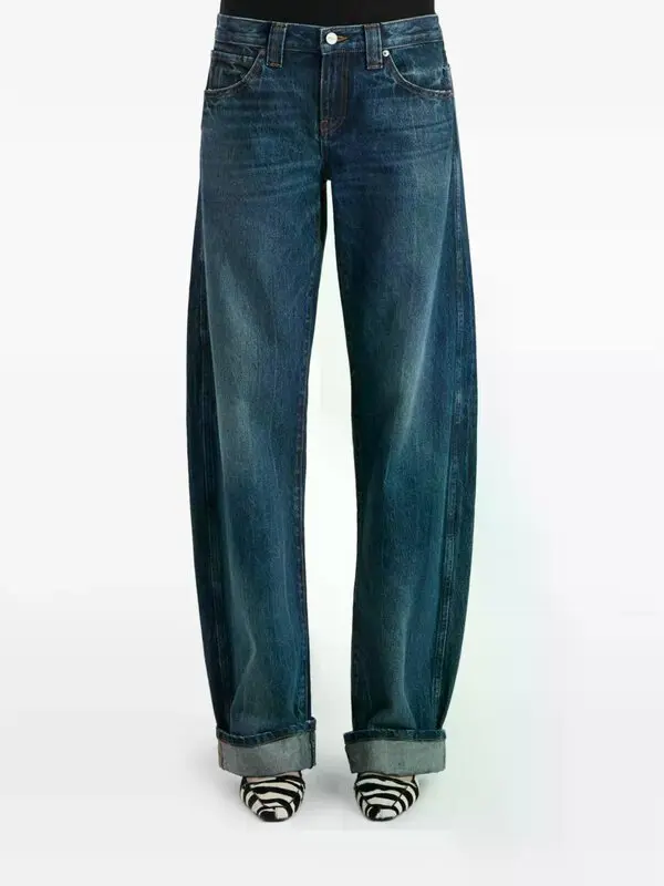 Khaite Karo Cuffed Jeans