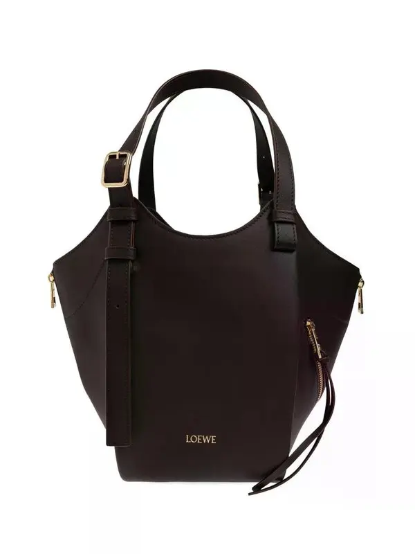 Loewe Hammock Flip Leather Tote Bag