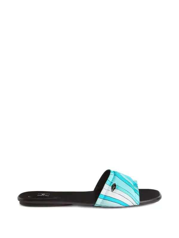 Emilio Pucci Patterned Flat Sandals