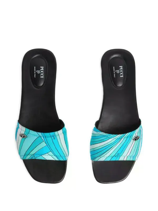 Emilio Pucci Patterned Flat Sandals