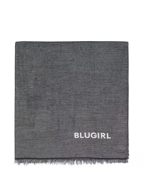 BLUGIRL Floral Print Scarf - Grey