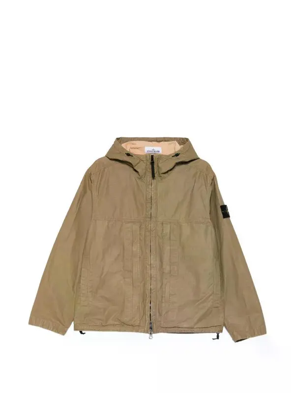 Stone Island Hooded Jacket - Neutrals