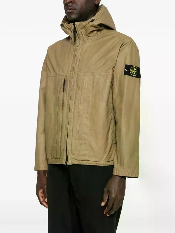 Stone Island Hooded Jacket - Neutrals