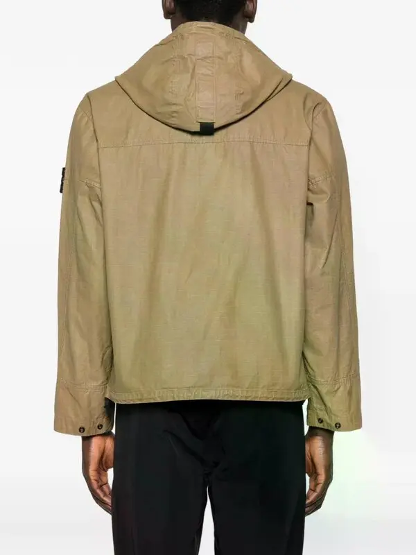 Stone Island Hooded Jacket - Neutrals