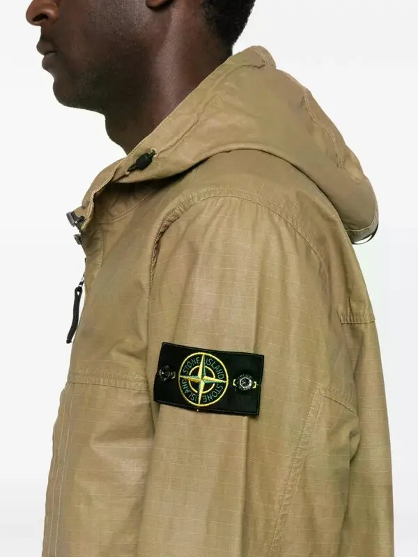 Stone Island Hooded Jacket - Neutrals