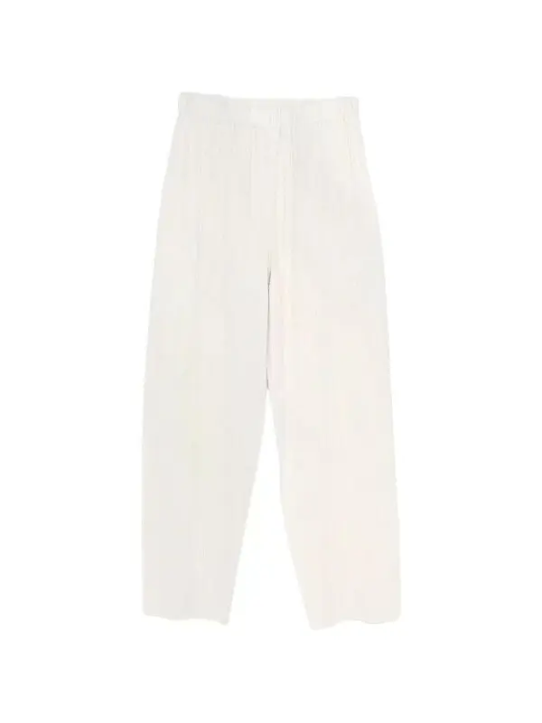 Issey Miyake Pleated Cropped Trousers