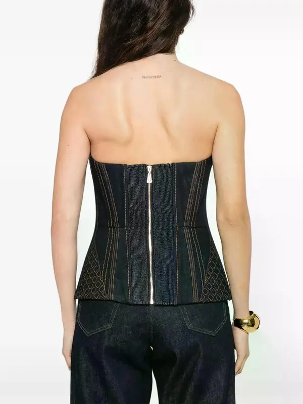Zimmermann Corded Denim Corset