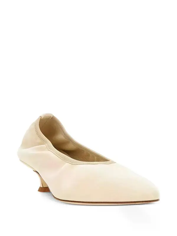 AeydĒ 30mm Hermia Heeled Pumps - Neutrals
