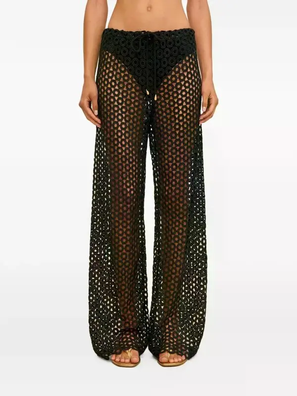 Cult Gaia Cut-out Drawstring Trousers - Black