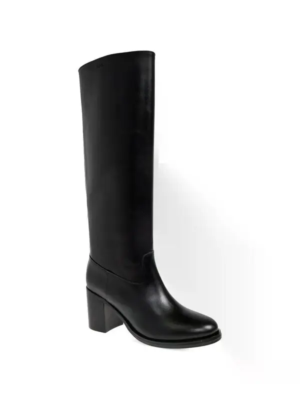 A.p.c. Block-heel Leather Knee-high Boots