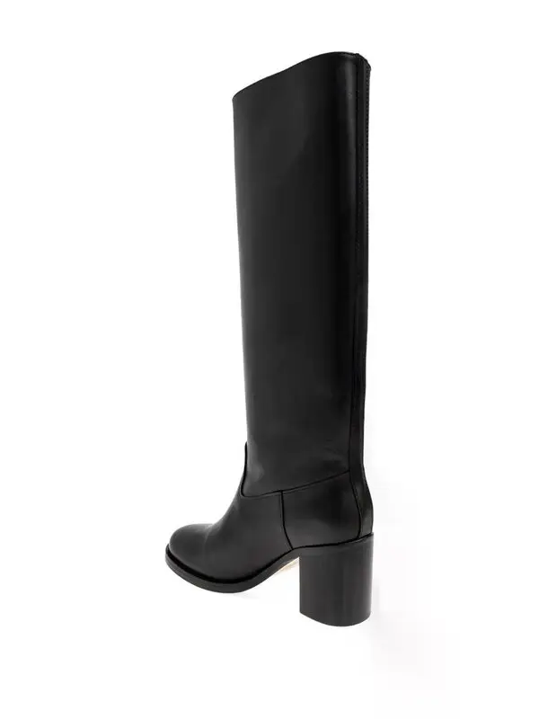 A.p.c. Block-heel Leather Knee-high Boots