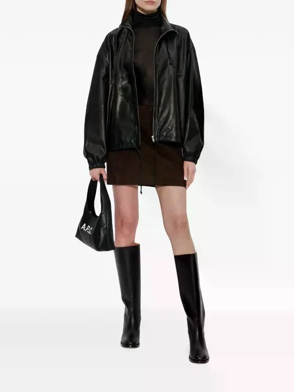 A.p.c. Block-heel Leather Knee-high Boots