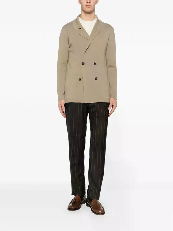 Tagliatore Willy Double-breasted Cardigan - Brown