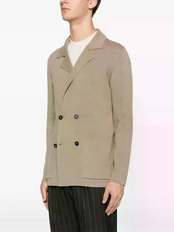 Tagliatore Willy Double-breasted Cardigan - Brown
