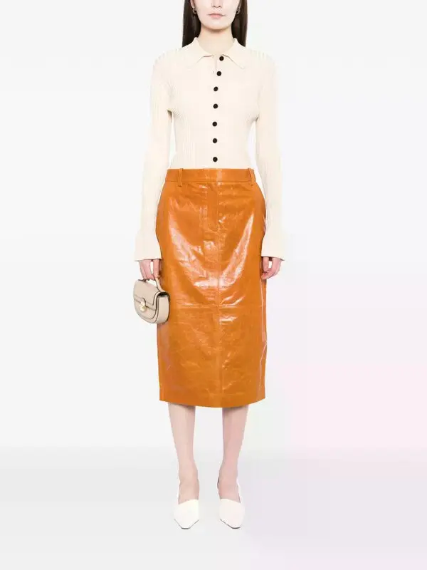 Co Collection Leather Pencil Skirt