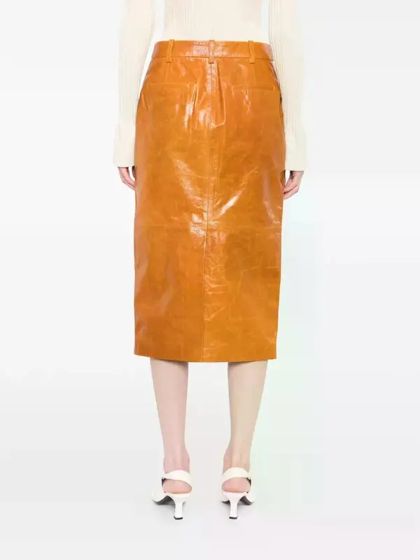 Co Collection Leather Pencil Skirt