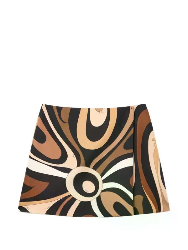 Emilio Pucci Marmo-print Mini Skirt