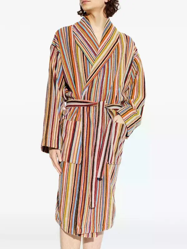 Paul Smith Striped Belted Robe
