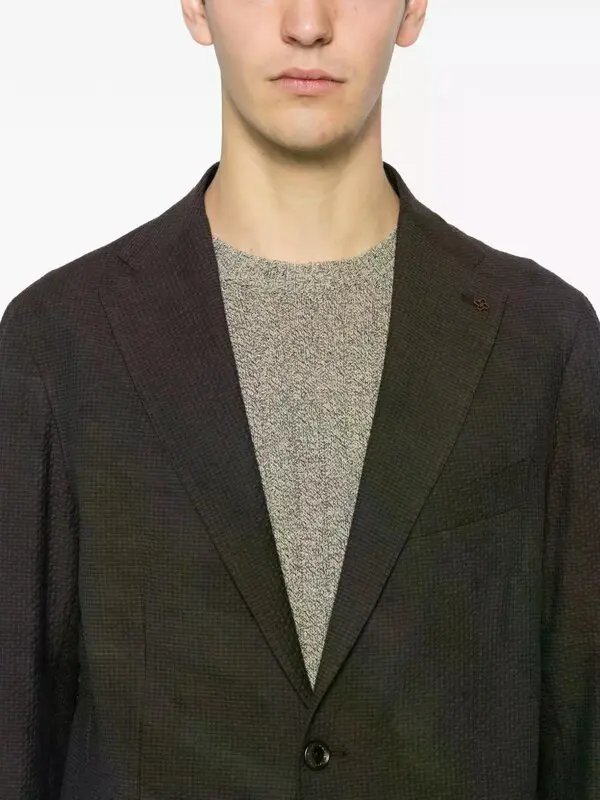 Tagliatore Textured Suit - Brown