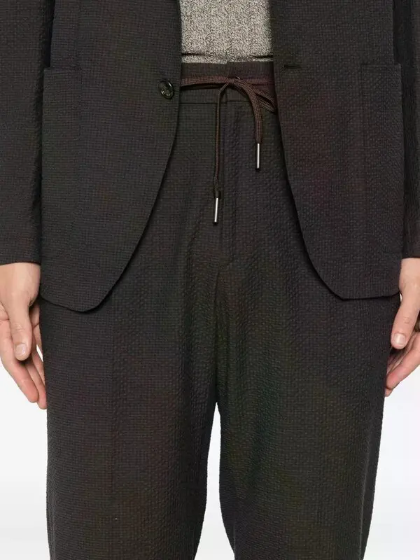 Tagliatore Textured Suit - Brown
