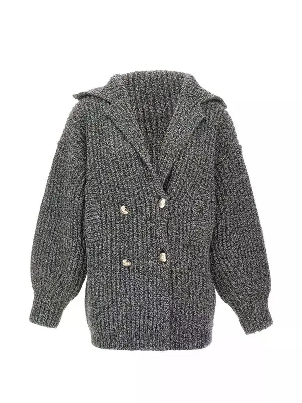 Liu Jo Ribbed Double-breasted Cardigan