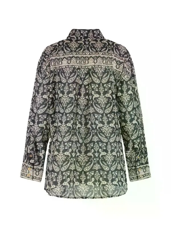 Veronica Beard Lloyd Button Shirt - Blue