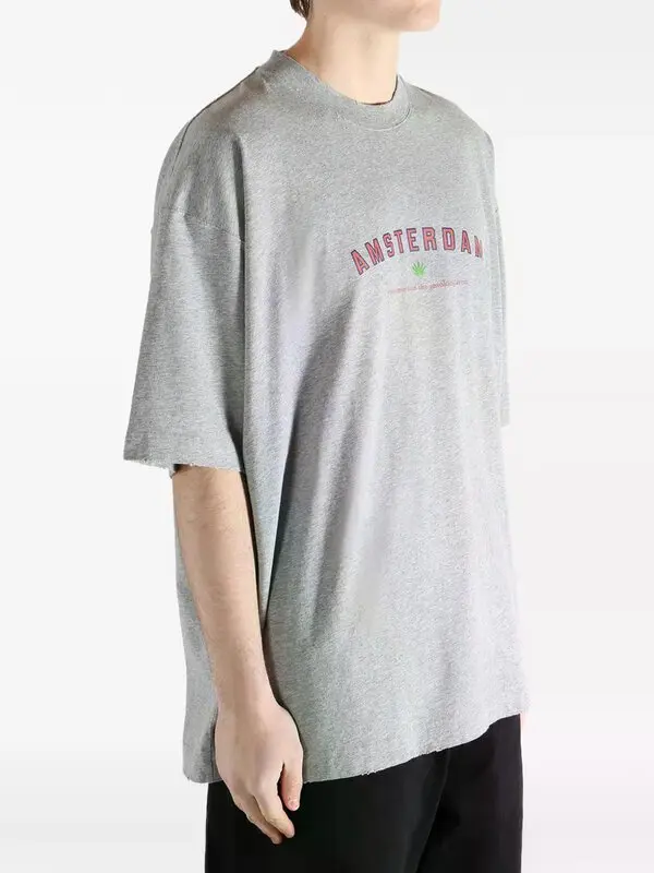 Vetements Raw-hem T-shirt - Grey