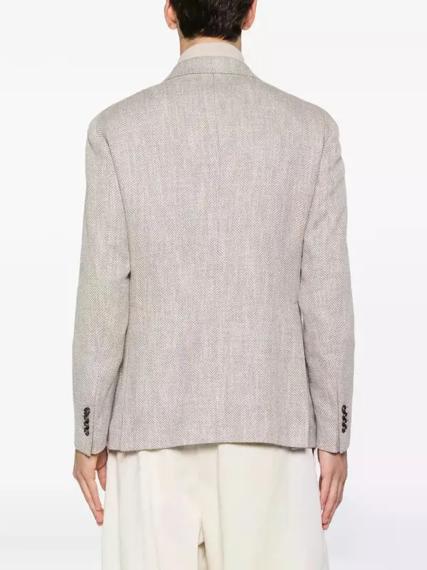 Tagliatore Double-breasted Herringbone Blazer
