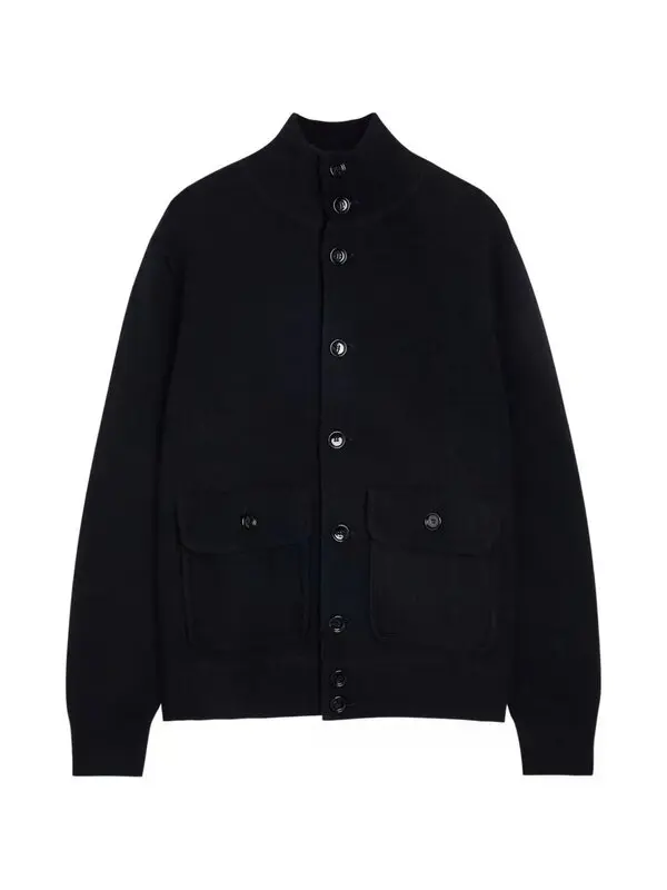 ALLUDE Button Patch Pocket Jacket
