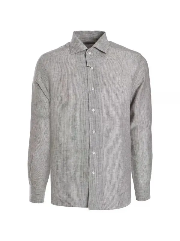 Corneliani Buttoned Striped Shirt