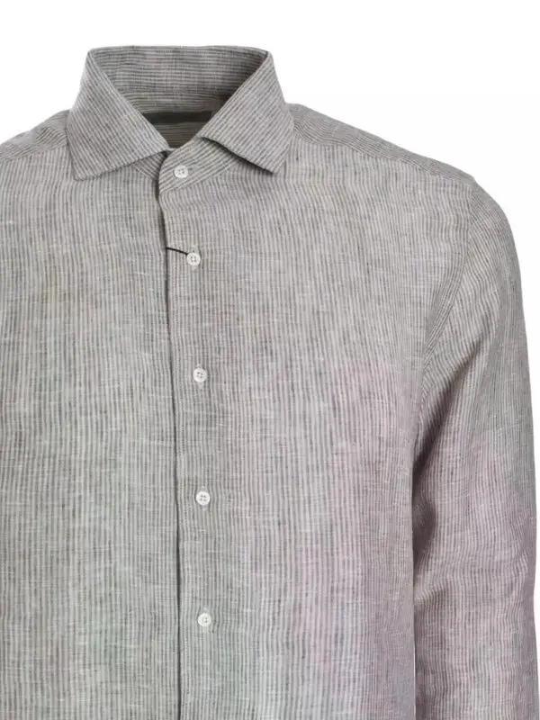 Corneliani Buttoned Striped Shirt