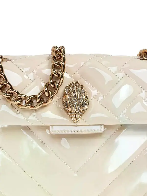 Kurt Geiger Quilted Chain Shoulder Bag With Embellished Eagle Head - Neutrals