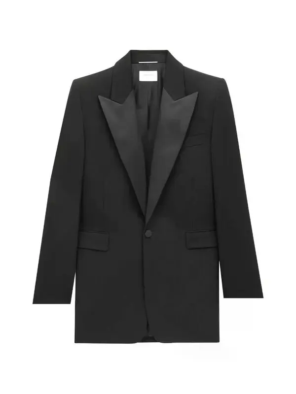 Saint Laurent Shawl-lapel Wool Jacket