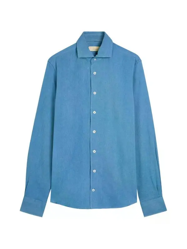 AURELIEN Chambray Shirt - Blue