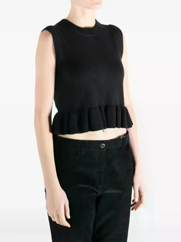 Cecilie Bahnsen Ruffled Sleeveless Top