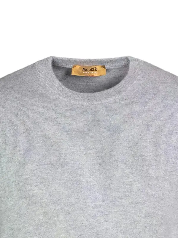 MOORER Orvieto Crew-neck Sweater - Grey