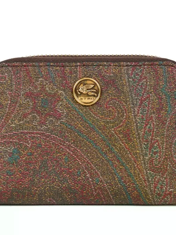 Etro Arnica Pegaso-charm Paisley Wallet