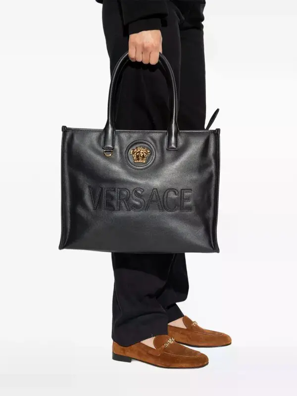 Versace Medusa-plaque Tote Bag