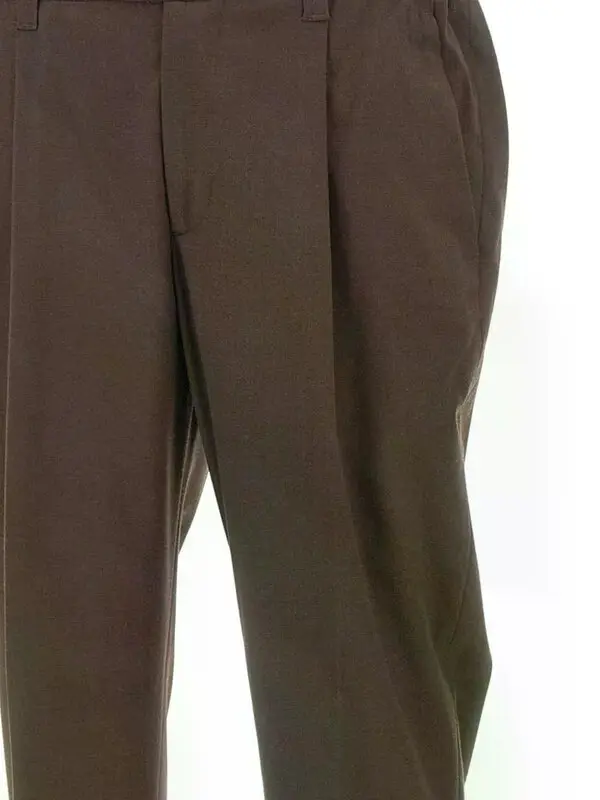 DEVORE INCIPIT Pleated Trousers - Brown