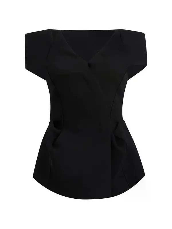 Khaite Verone Cut-out Blouse - Black