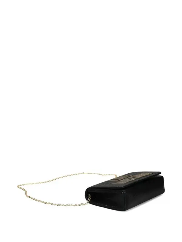 Moschino Logo-embellished Crossbody Bag - Black