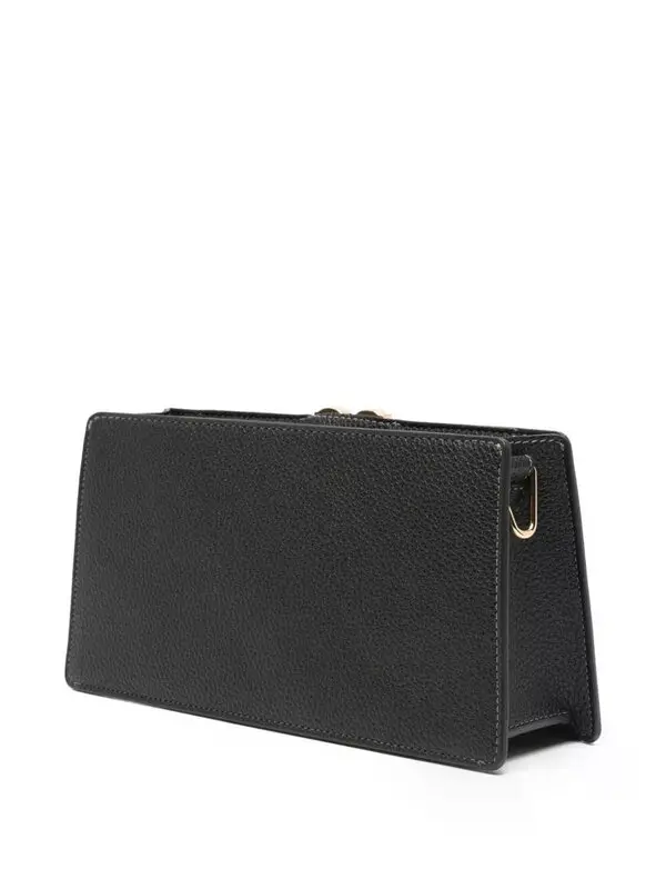 Moschino Logo-plaque Shoulder Bag - Black