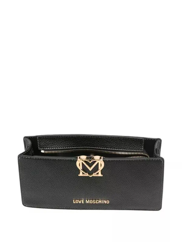 Moschino Logo-plaque Shoulder Bag - Black