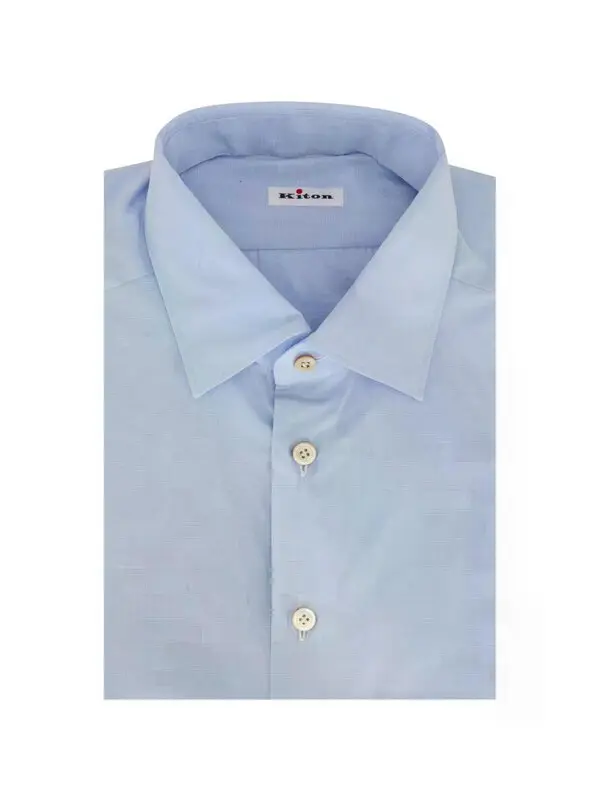 Kiton Point-collar Button Shirt