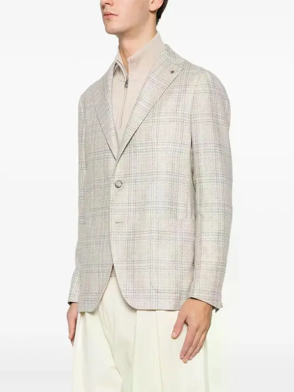 Tagliatore Checked Two-button Blazer